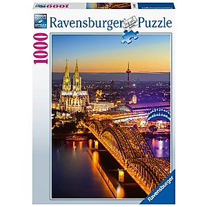 Ravensburger Cologne by Night 1000 Piece Jigsaw Puzzles for Adults & Kids Age 14 Years Up - City Puzzle [Amazon Exclusive]