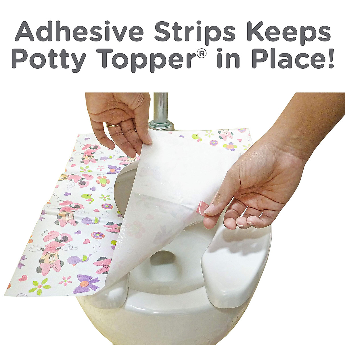 Neat Solutions Disney Minnie Mouse Potty Topper Disposable Toilet Seat Covers, 10-Count, 10 Count