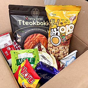 Korean Snack Box Variety Pack - 46 Count Snacks Individual Wrapped Gift Care Package Bundle Sampler Tiktok Asian Challenge Assortment Mix Candy Chips Cookies Ramen Gummy Treats for Kids Children