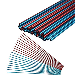 AMEYXGS 30Inch Archery Aluminum Arrow Shaft Spine 500 DIY Hunting Arrow Shaft for Compound Bow Recurve Bow Hunting Target Shooting (blue, 12pcs)