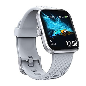 Smart Watch for Android Phones Samsung iOS Compatible Smart Watch with Heart Rate Sleep Blood Oxygen Monitor Step Counter, IP68 Waterproof Touch Screen for Men Women Silver