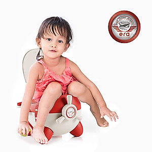 Airplane Kids Potty Training Seat for Boys & Girls Toddlers - Cute Baby Potty Chair Toilet by era biosmart technologies