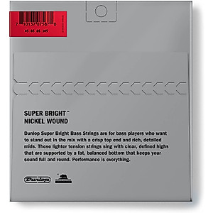 Briskdrop MXR M280 Vintage Bass Octave Effects Pedal Bundle with Dunlop Pick Pack and Super Bright Bass Strings, M280-PVP117-DBSBN