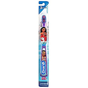 Oral-B Princess Toothbrush for Little Girls, Children 3+, Extra Soft, Moana Characters - 1 Count
