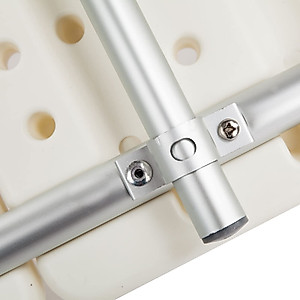 Winado Tub Transfer Bench for Bathtub with Backrest & Armrest, Supports up to 330 lbs Aluminium Alloy Bath Chair, White