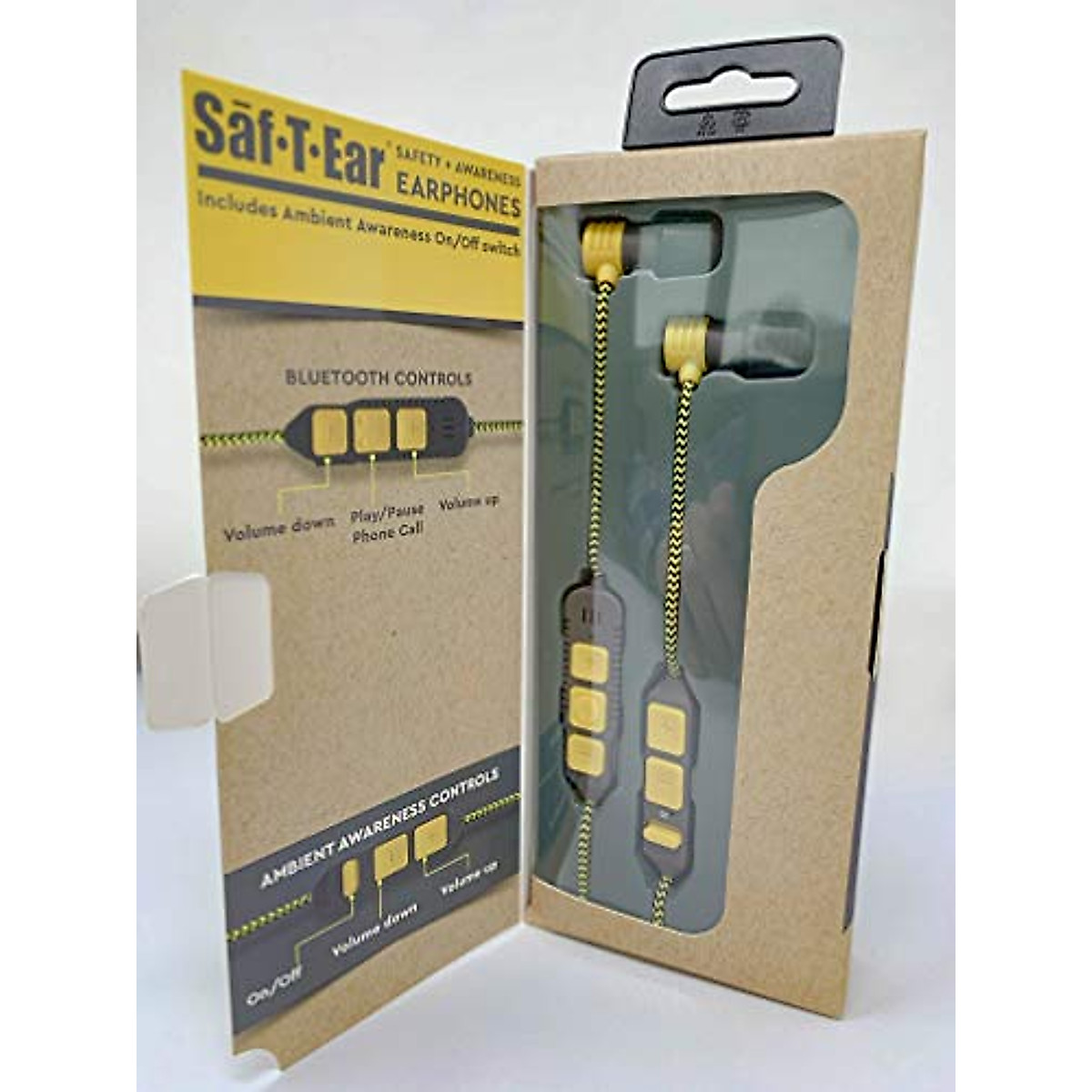 Saf-T-Ears Bluetooth Dual Mode Earphones (Protect hearing with up to 25dB of noise reduction and stream music and calls)