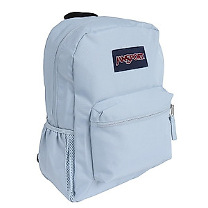 JanSport Cross Town Backpack - School, Travel, or Work Bookbag with Water Bottle Pocket, Blue Dusk