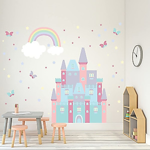 Giant Castle Wall Decal for Girl's Bedroom or Nursery - Kids and Stickers