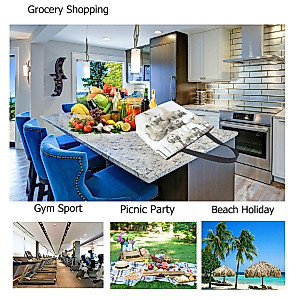 ZzWwR 3D Winter Forest Wolves Print Extra Large Canvas Shoulder Tote Top Storage Handle Bag for Gym Beach Weekender Travel Shopping