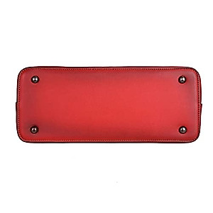 ZHUHW Vintage Floral Ladies Tote Bag Hand Embossed Handbag Versatile Women's Shoulder Messenger Bag (Color : A, Size : 30(L)*18(H)*12(W) cm)