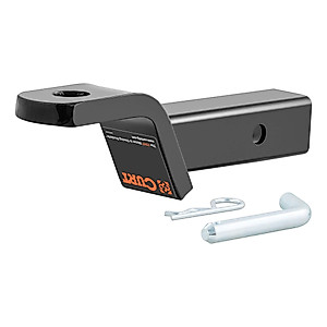 CURT 45032 Class 3 Trailer Hitch Ball Mount and Pin, Fits 2-Inch Receiver, 7,500 lbs, 1-Inch Hole, 2-In Drop, 3/4-Inch Rise