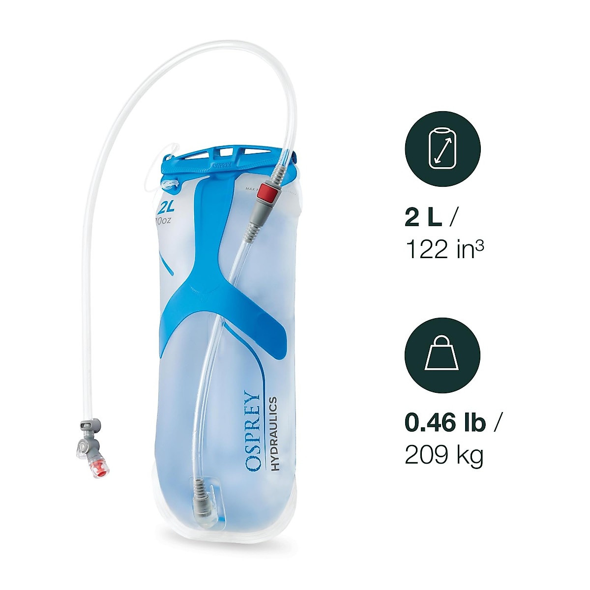 Osprey Hydraulics 2L Backpack Water Reservoir with Bite Valve