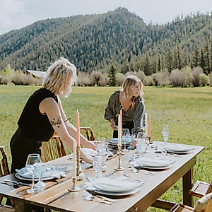 Bluecorn 100% Pure Beeswax Taper Candles | Natural Beeswax Candles, Ivory White Unscented Tapered Candles | 8 Inch Candles, Pair - Two Candlesticks | Soy, Paraffin, & Fragrance Free