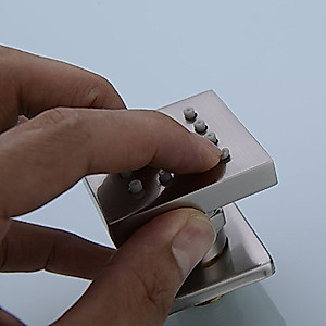 Solid Brass Body Spray Shower Jet Adjustable Massage Spa Side Sprayer Wall Mounted Shower Set, Square Brushed Nickel Finish