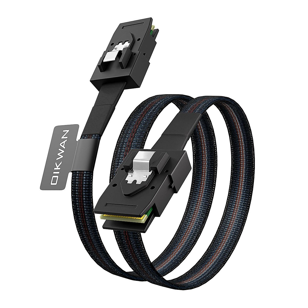 OIKWAN Internal Mini SAS to Mini SAS Cable, SFF8087 36 Pin to SFF8087 36Pin Data Cable Male Cord for Server, Raid Controller, SAS/SATA HBA, Data Storage System-2.6FT