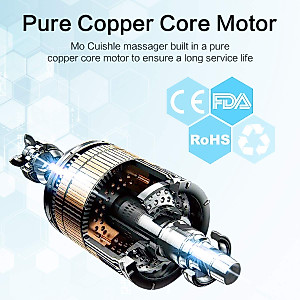 Mo Cuishle Shiatsu Neck Back Massager Pillow with Heat, Deep Tissue Kneading Massage for Back, Neck, Shoulder, Leg, Foot, Gift for Men Women Mom Dad, Stress Relax at Home Office and Car