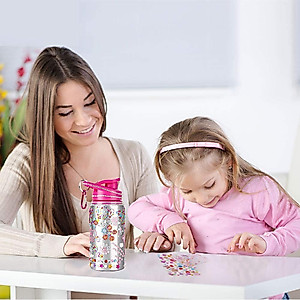 Decorate Your Own Water Bottle for Girls Kids Teen Girl Gift, Fun DIY Arts and Crafts Children, Birthday Gifts Grils Cute School Bottles Christmas Gifts, Pink