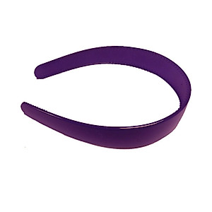 CoverYourHair Plastic Hairbands - Hard Headbands - 12 Pack Dark Colors