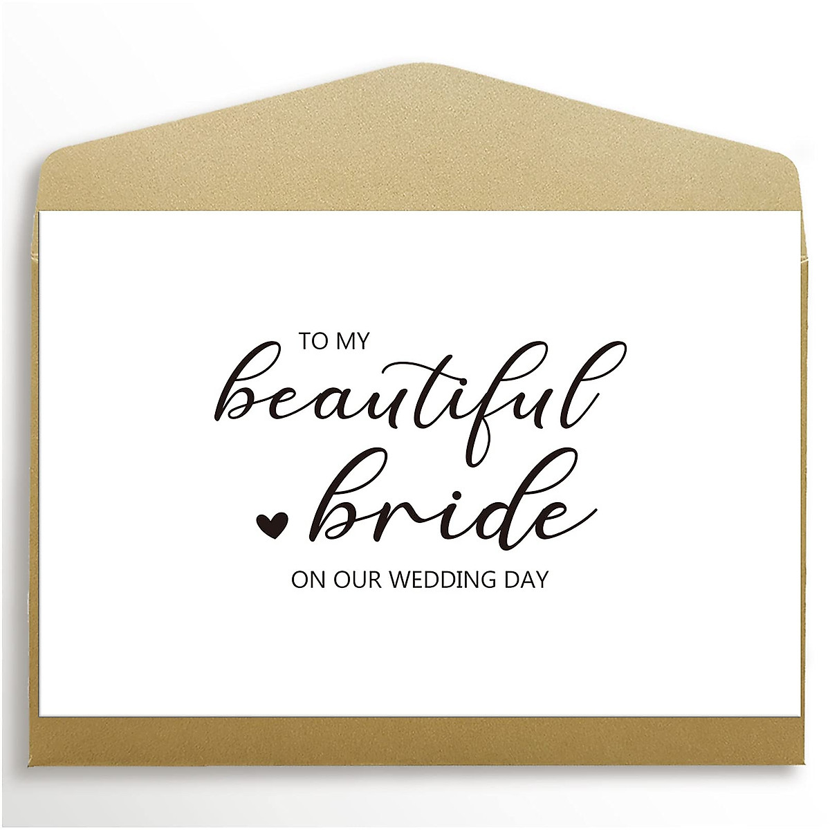 Goroar To My Beautiful Bride on Our Wedding Day card, Bride Wedding Day Card, Card for Bride
