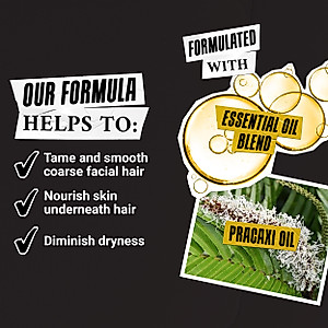 Kiehl's Grooming Solutions Nourishing Beard Grooming Oil, Lightweight Men's Beard Oil, with Essential Oils & Pracaxi Oil, Non-Greasy Feel, for All Skin Types, Paraben-free, 1 fl oz