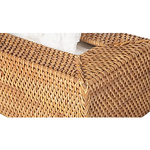 Kouboo Loma Rectangular Rattan Tissue Box Cover (Brown)