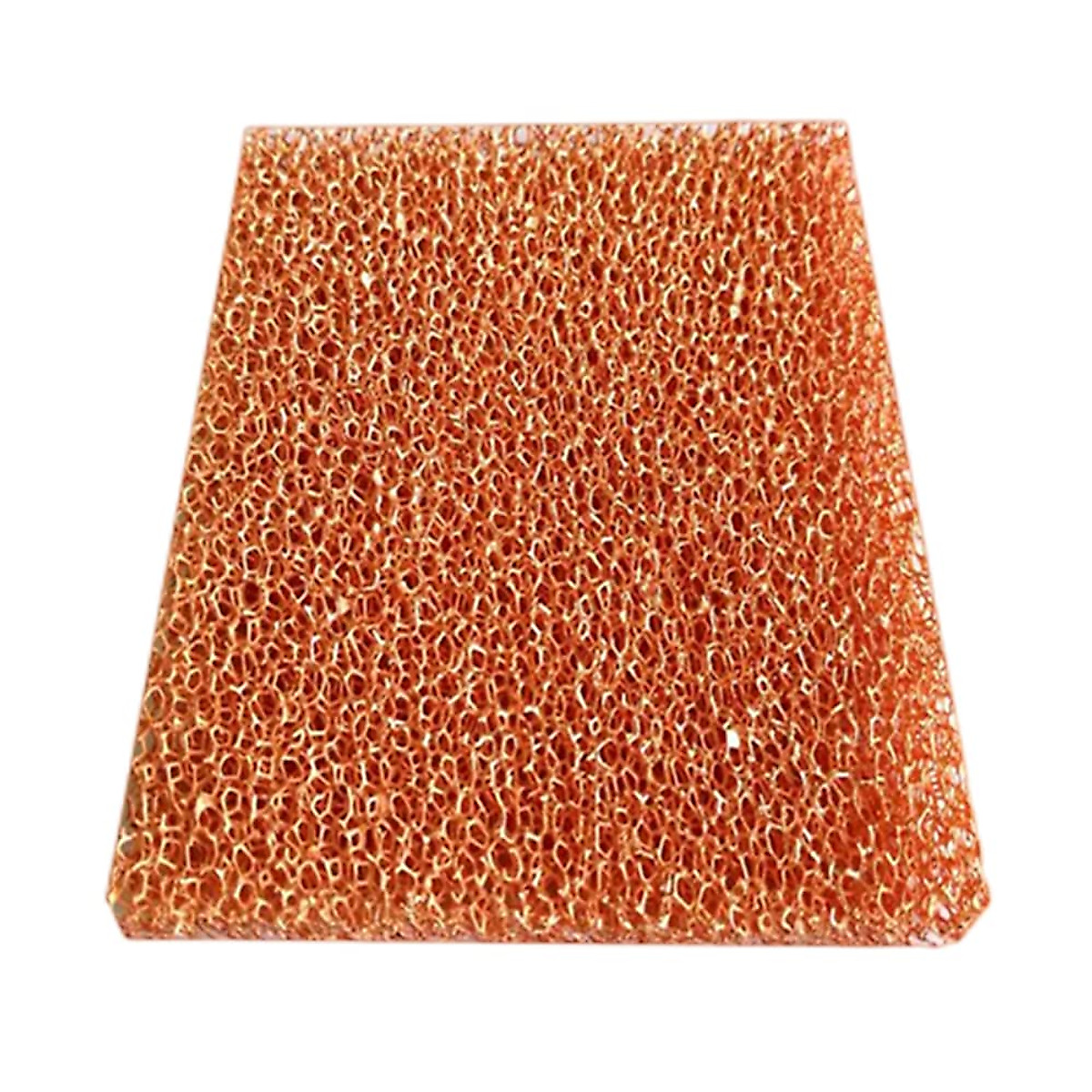 5PPI-130PPI Porous Foam Copper CU Metal Foam Sponge Copper (300×300×5mm, 1)