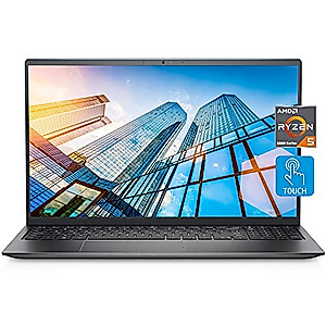 Dell 2022 Newest Inspiron 5515 Laptop, 15.6" Full HD LED Touchscreen, AMD Ryzen 5 5500U, Webcam, Backlit Keyboard, Fingerprint Reader, WiFi, Win 10 Home, Mist Blue (16GB RAM | 512GB PCIe SSD)