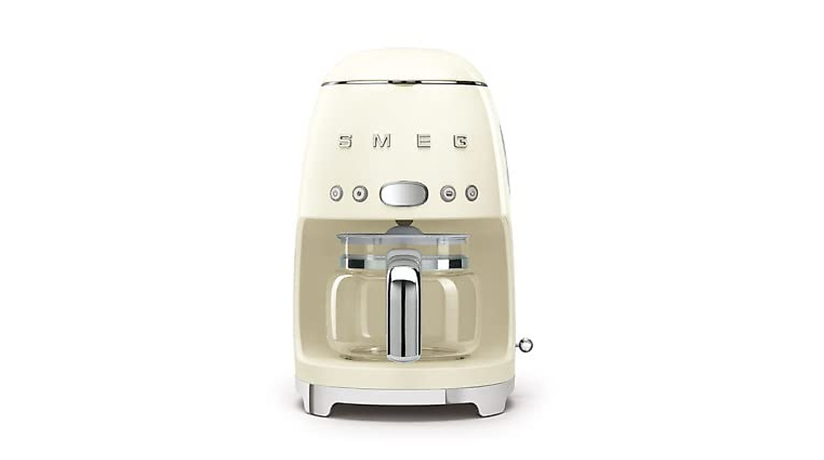 Smeg 50" Retro Drip Coffee Maker with Carafe | Stylish & Programmable
