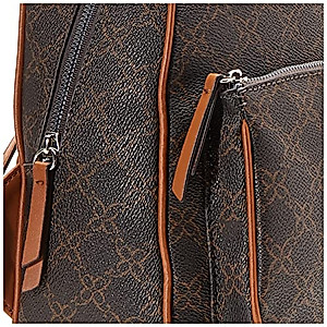 Nine West Sloane Backpack Brown Logo One Size