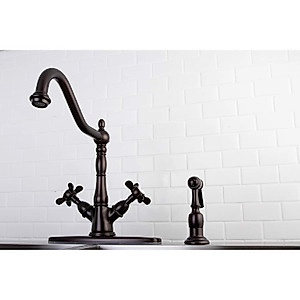 Kingston Brass KS1235BEXBS Essex Kitchen Faucet, Oil Rubbed Bronze, 12.25 x 8.5 x 2