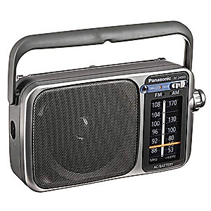 Panasonic Rf-2400D Am/FM Radio, Silver/Grey