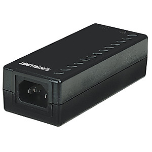 Intellinet PoE Injector - Converts Non-PoE to PoE Connections - Use CAT5 Ethernet Cable with RJ45 to Provide Both Power and Data – Supplies 15.4W up to 100 M (328 ft) Black 524179