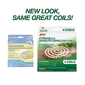 PIC CIT-COIL-4 Mosquito Repellent Citronella Coils,Multi