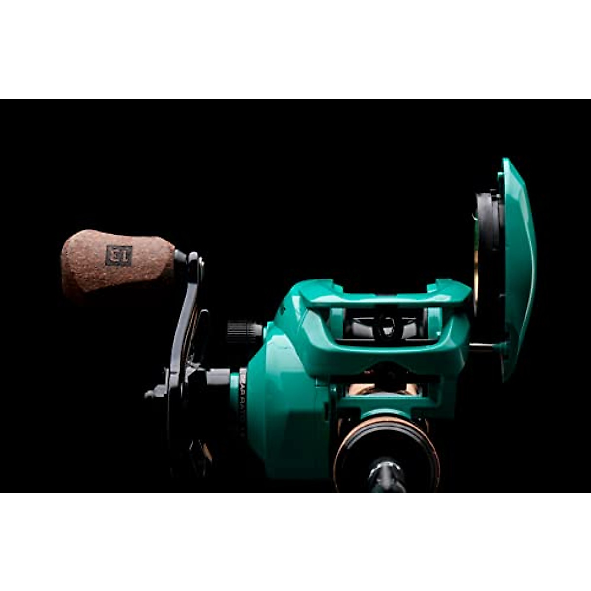 13 FISHING - Modus TX2 Baitcast Reel - 7.3:1 Gear Ratio - Right Hand Retrieve (Salt+Fresh) - MODTX2-7.3-RH, Seafoam Green