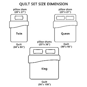 Yvooxny Quilt Set Queen Size Bedspread Bohemian Style Lightweight Cotton Quilted Coverlet Bedding Set for All Seasons, Boho Red Jacquard Pattern, 90 * 98 Inches