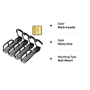 Bike Rack for Garage Wall Mount 4 Pack Vertical Bike Hooks Bicycle Hanging Hooks for Indoor Storage with Non-reversible Hooks