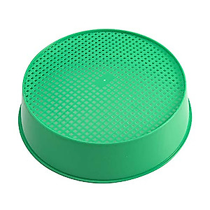 EMVANV Garden Sieve Plastic Mesh Soil Sieve Mesh Screen, Plastic Garden Sieve Riddle Green for Compost Soil Stone Mesh Gardening Tool, for Filtering Earth Stone