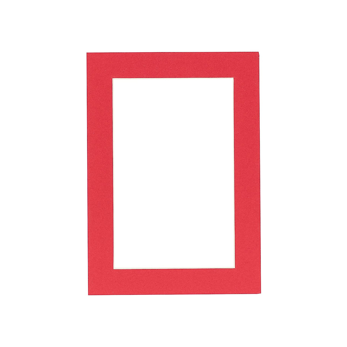 11x16 Mat Bevel Cut for 8.5x11 Photos - Acid Free Cardinal Red Precut Matboard - For Pictures, Photos, Framing - 4-ply Thickness