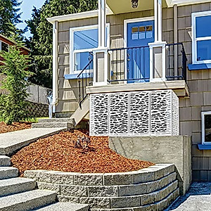 Barrette Outdoor Living 73030573 Sprig Decorative Screen Panel, White