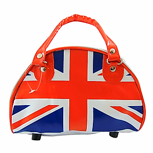 British Purse Small Handbag English UK Union Jack Ladies Fashion Accessory, 9 Inch Multi