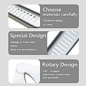 Bathroom Corner Punch-free Rack Adhesive Corner Shelf 180 Degree Rotating Shower Rack Adhesive Shower Caddy bathroom shelf tray bathroom shelf adhesive rack for shower corner shelf rack bathroom