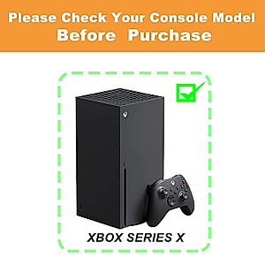 Vinyl Skin for Xbox Series X Console and Controllers, Sticker Decal Protect Xbox Series X Devices - Red Nebula & Demon Hand