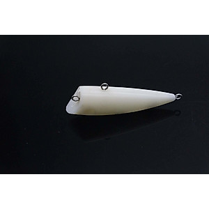 10PCS Unpainted Lure Blanks 5.47g 6.3cm with 6mm Free Fishing Eye Crankbait Baits Simulation Blank Body Clear Hard Baits Trout Salmon Minnow Lure Popper Lures Topwater Freshwater 8123