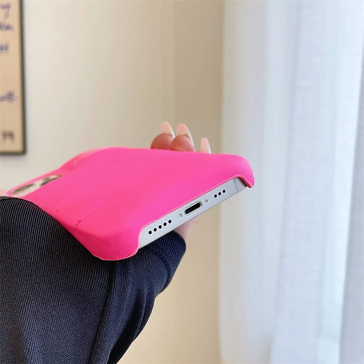 Puffer Case Fashion Hipster Down Jacket The Puffer Case for iPhone 14 13 12Pro Max Soft Touch Puffer Jacket Material 3D Protective Shockproof Cover (Purple,for iPhoneSE3)