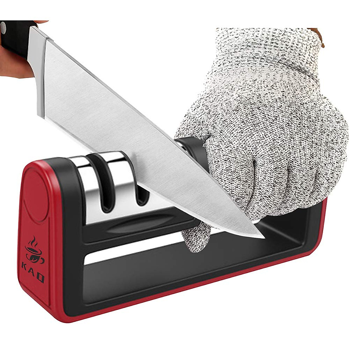 Knife Sharpener,3in1 Quickly Restore and Polish Blades, Safe and easy to use