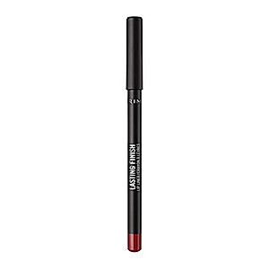 Rimmel Lasting Finish 8HR Soft Lip Liner Pencil - Vibrant, Blendable Formula to Lock Lipstick in Place for 8 Hours - 580 Bitten Red, .04oz