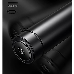 Stainless Steel Thermos, Smart Sports Water Bottle with LED Temperature Display ,Double Wall Vacuum Insulated Water Bottle, Stay Hot for 24 Hrs, Cold for 24 Hrs