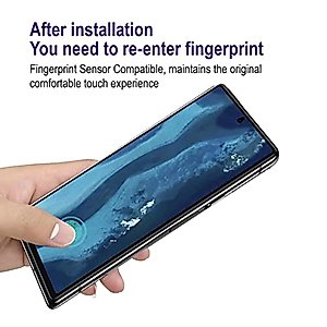 [Fingerprint Compatible][2 Pack] Tempered Glass for Google Pixel 6 Screen Protector[2021], with [Alignment] Designed for Pixel 6, Anti-Fingerprint, Anti-Scratch, No-Bubble, Case Friendly