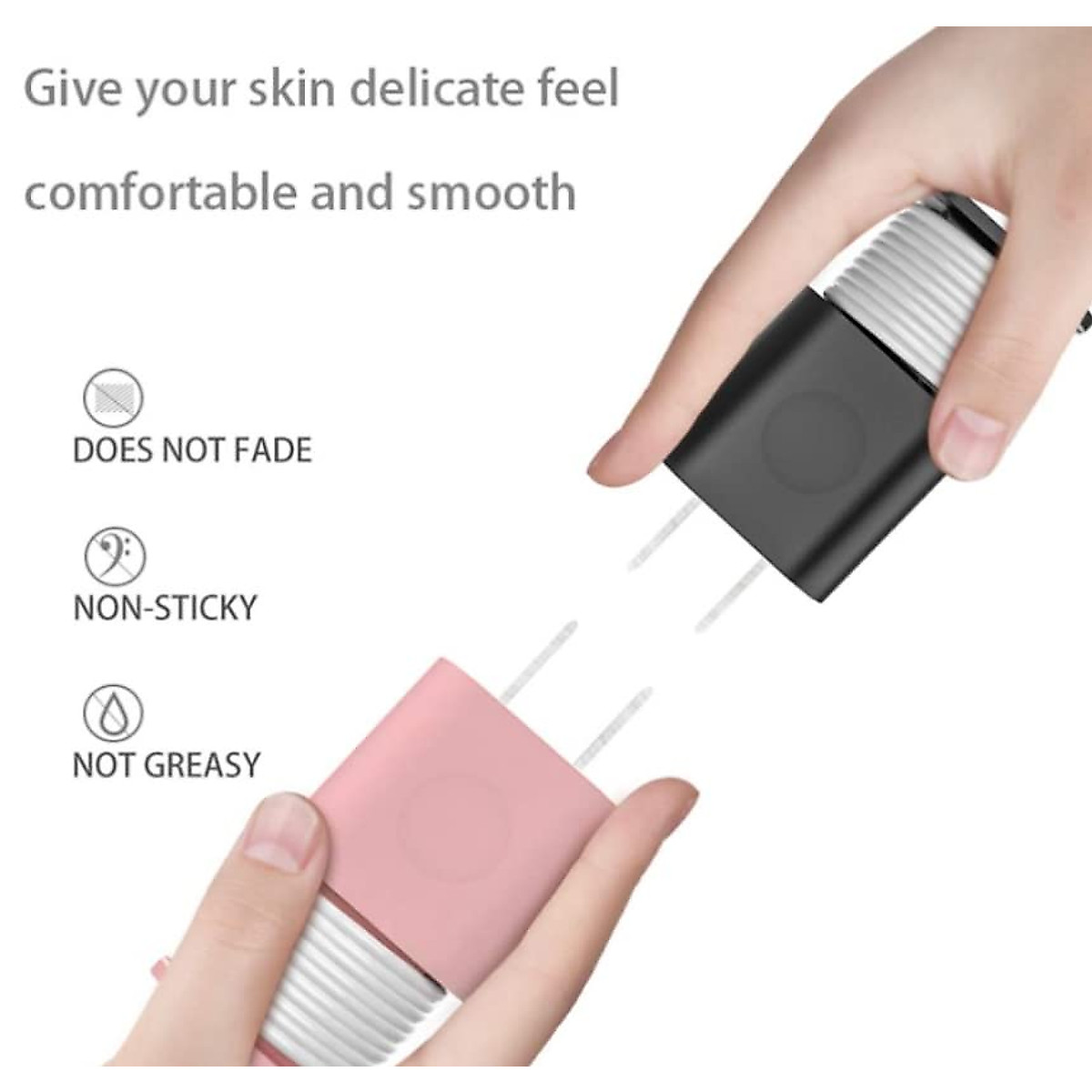 AAJ 2 in 1 Silicone Charger Protector, 18w/20w Data Cable Winder, Mobile Phone Charger Data Cable Anti-Break Protection Storage Tool, Suitable for 11/12 Charger (Black)…