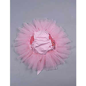 Tutu.kk Baby Girls Tutu Skirts with Diaper Cover Tulle Skirt and Headband Set for Newborn,Toddler